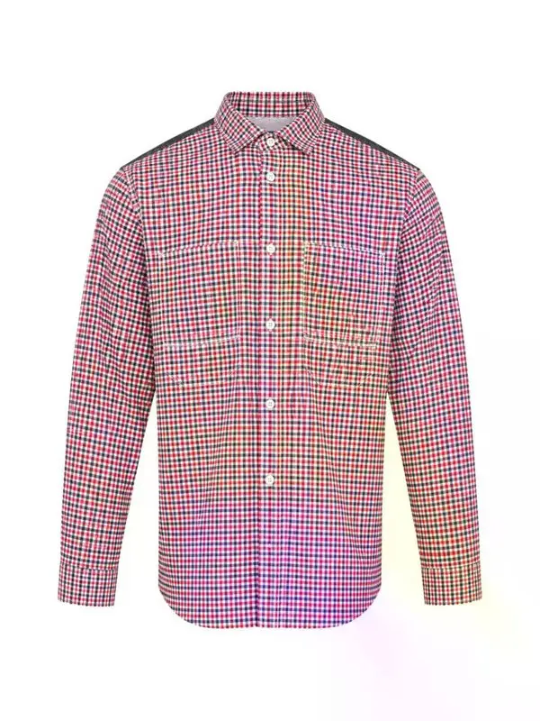 Junya Watanabe Check-print Panelled Shirt
