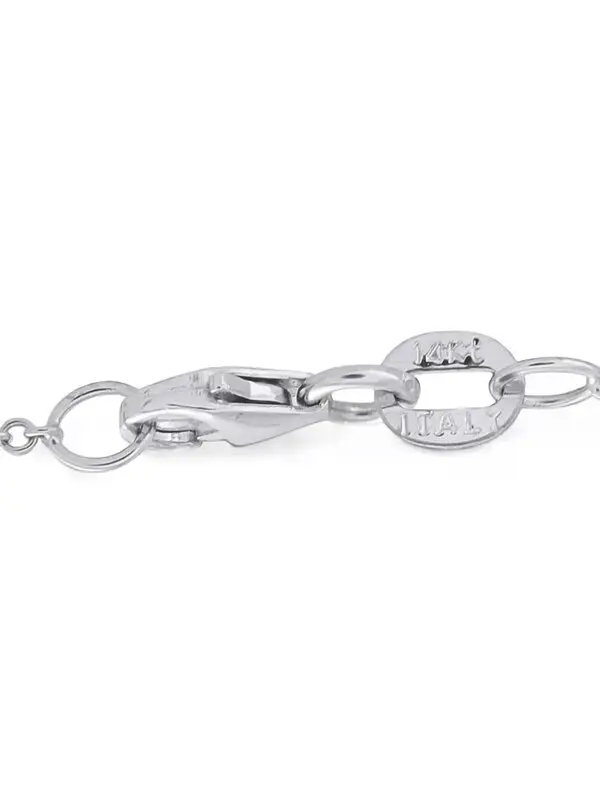 LB EXCLUSIVE Diamond Anchor Necklace - Silver