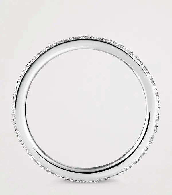 Messika Gatsby White Gold And Diamond Pavé Wedding Band