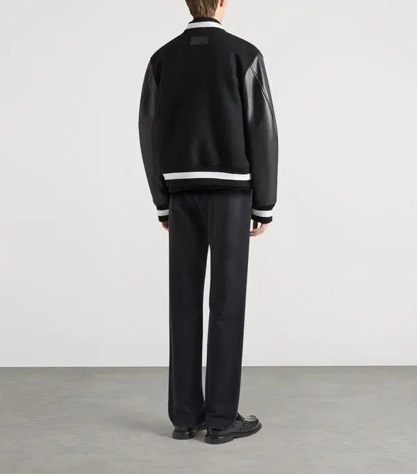 Givenchy Wool-leather Bomber Jacket