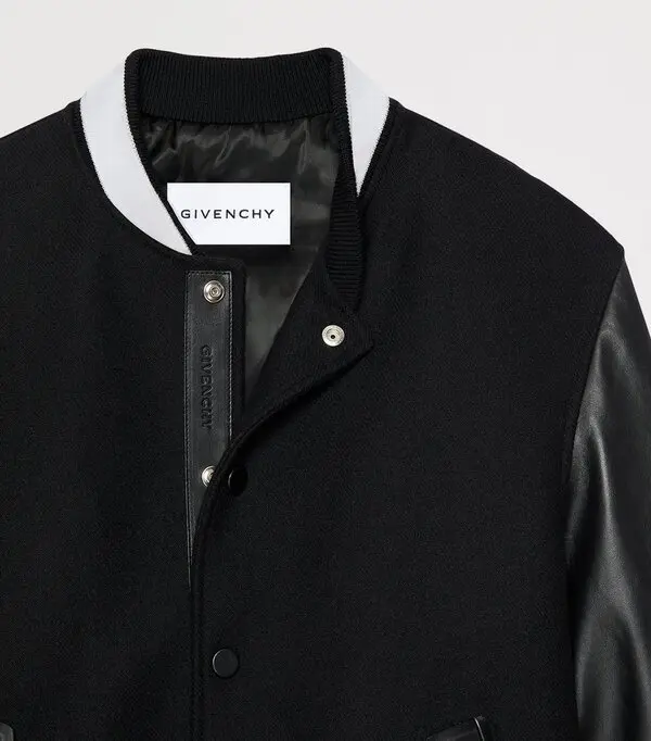 Givenchy Wool-leather Bomber Jacket