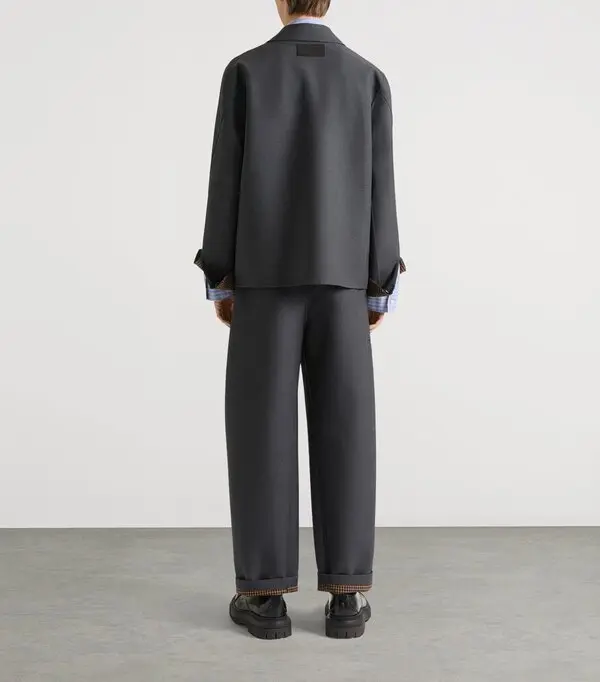 Givenchy Wool-silk Couture Seam Trousers