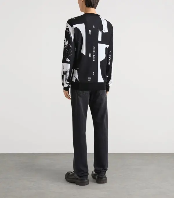 Givenchy Cotton-blend Photographic Negative Sweater