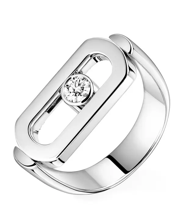Messika Imperial Move White Gold And Diamond Ring - Silver