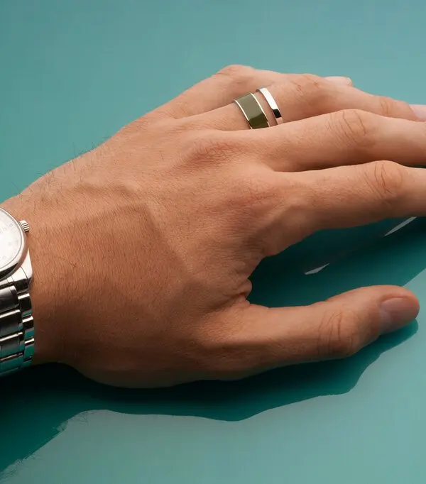 REPOSSI White Gold 2-band Berbere Ring