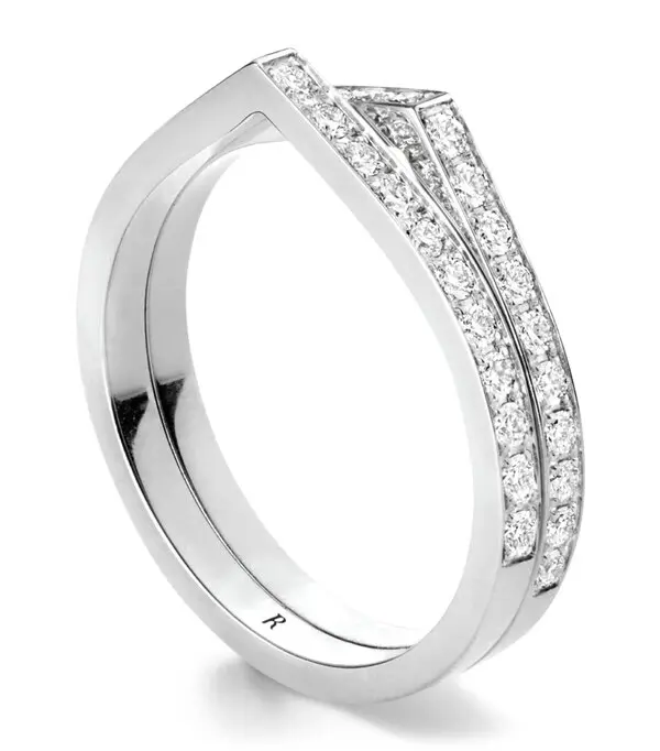 REPOSSI White Gold And Diamond Antifer Ring