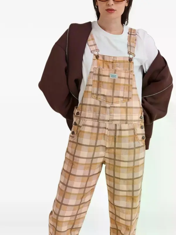 FAVORITE PEOPLE Cinema Check-pattern Overalls