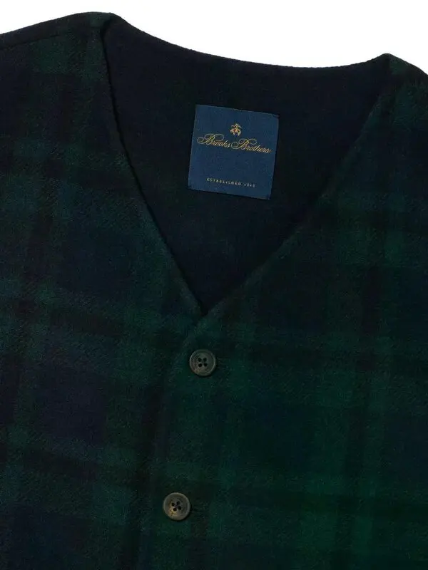 Brooks Brothers Blackwatch Check-pattern Vest