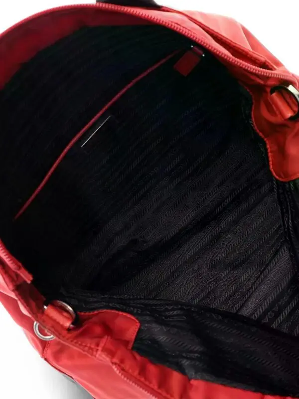 Prada 2010s Triangle Logo Tote Bag