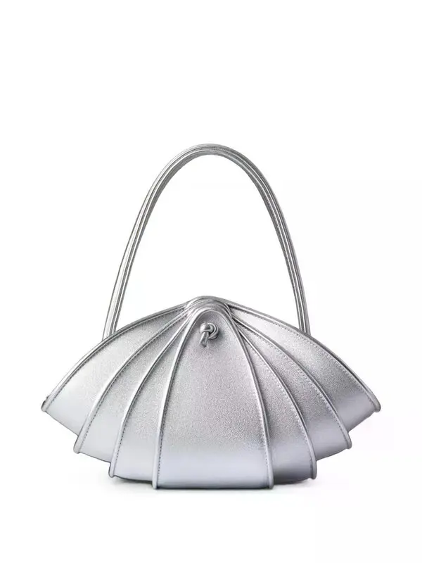 KOROBEYNIKOV Mini Shrimp Shell-shaped Tote Bag - Silver