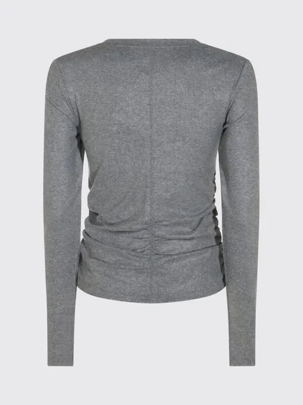 Isabel Marant Étoile Slim Fit Wool Blend Top With Ruched Waist