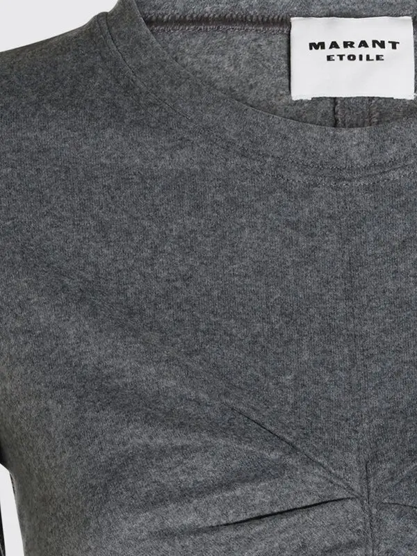 Isabel Marant Étoile Slim Fit Wool Blend Top With Ruched Waist