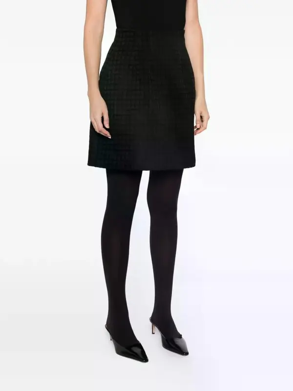 TOTEME Basket-weave Curved Short Skirt