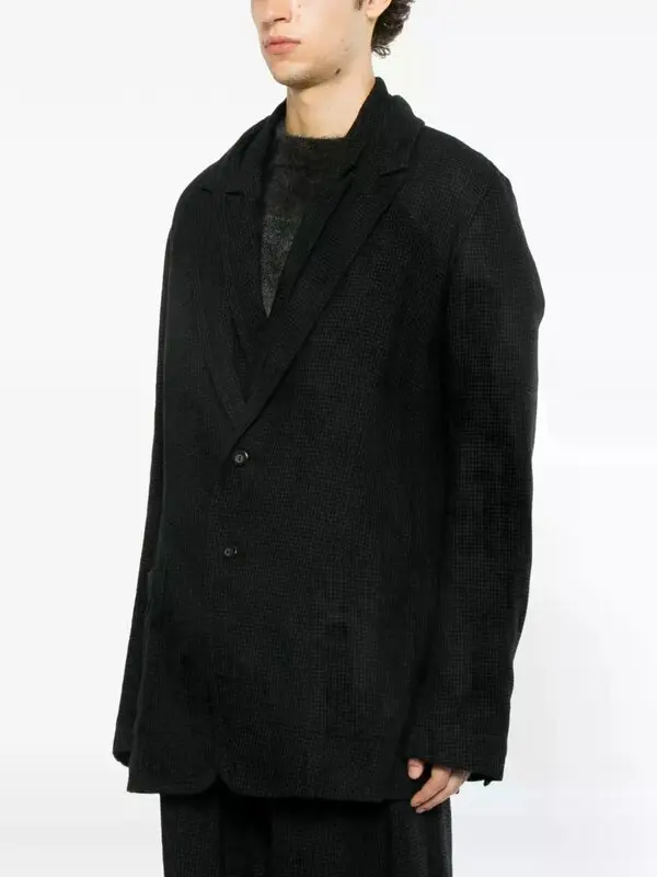 NUDE:MASAHIKO MARUYAMA Houndstooth-pattern Layered Blazer