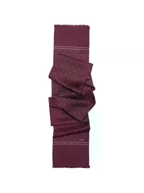 ELIZABETTA Savona Polka-dot Silk Scarf