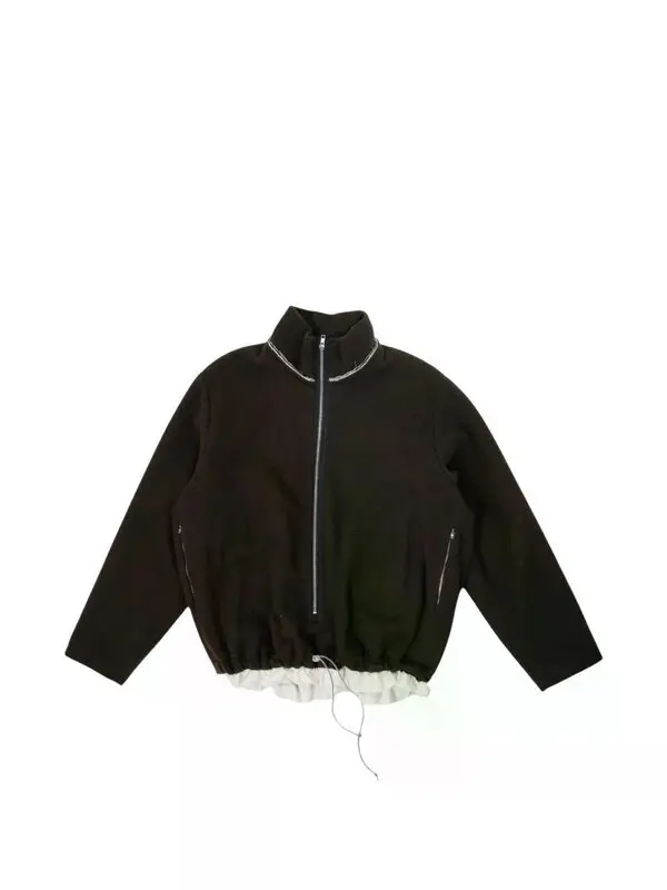 CAMIEL FORTGENS Fleece Zip-up Sweatshirt - Brown