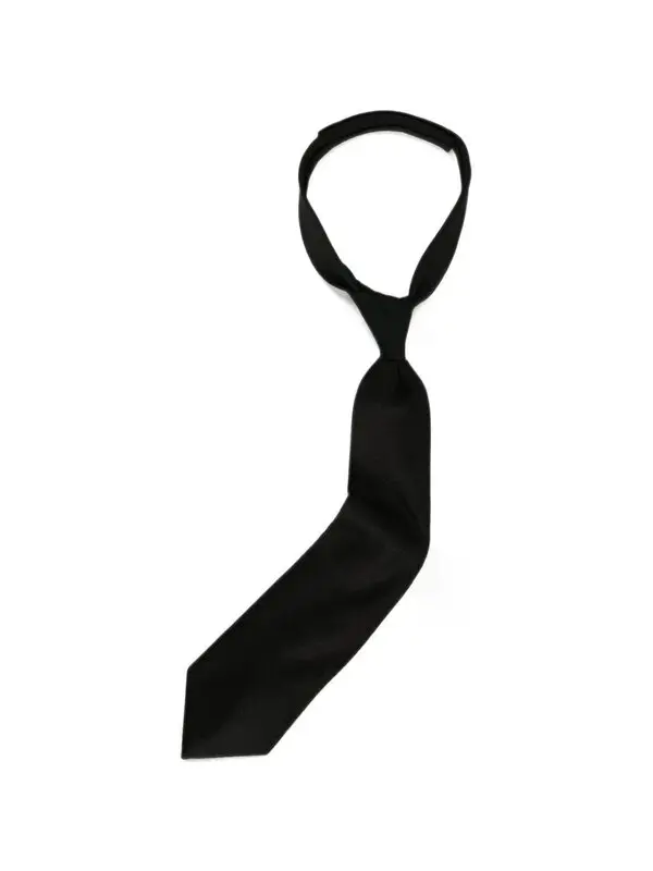 DOUBLET Logo-patch Tie - Black