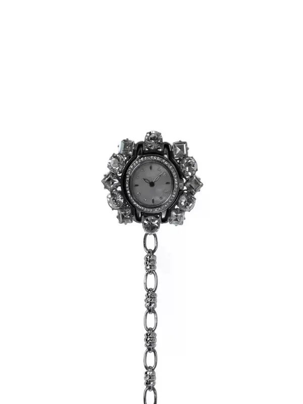 Dolce & Gabbana Crystal-embellished Chain-link Brooch