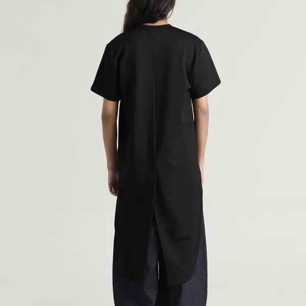 Comme Des Garçons Cotton Blend Drop Hem T-shirt - Black