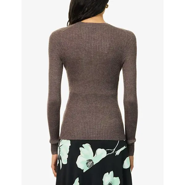 Gabriela Hearst Browning Rib Knit Cashmere-silk Top