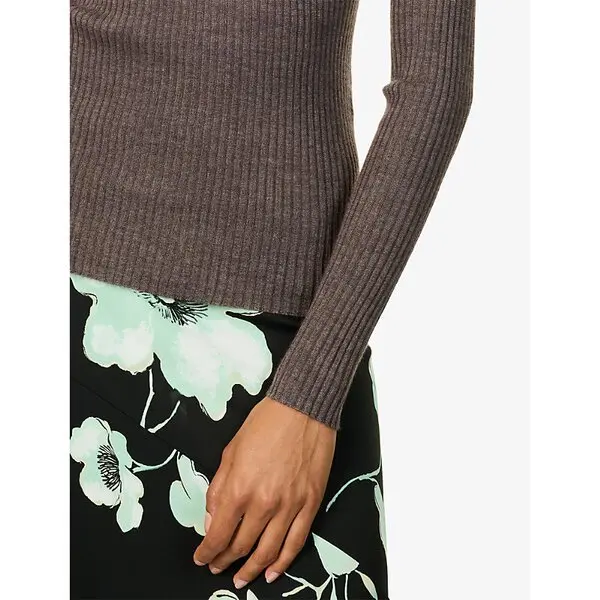 Gabriela Hearst Browning Rib Knit Cashmere-silk Top