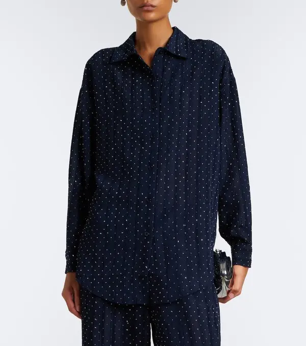 Melissa Odabash Ziggy Embellished Shirt