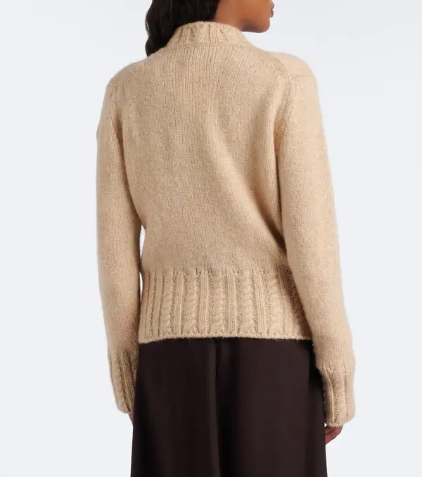 Moncler Alpaca And Wool-blend Cardigan