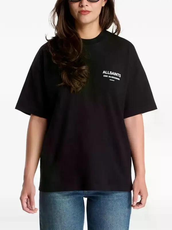 ALLSAINTS Eliana Etta Logo-print T-shirt - Black