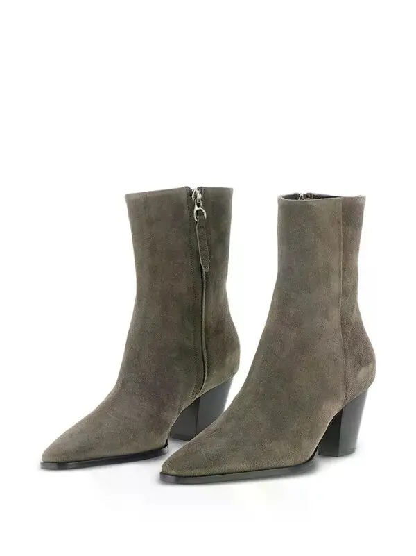 AeydĒ Hedvig Suede Square-toe Ankle Boots