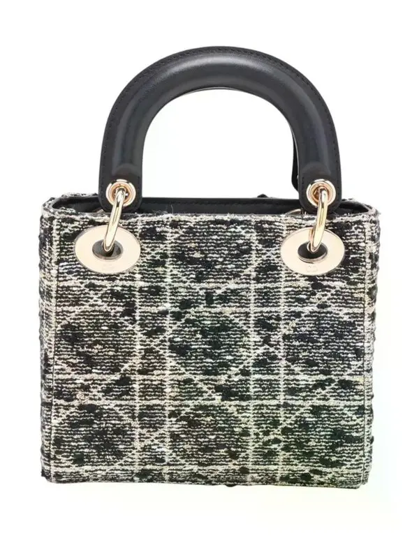 Dior 2020-2026 Mini Tweed Cannage Lady Satchel