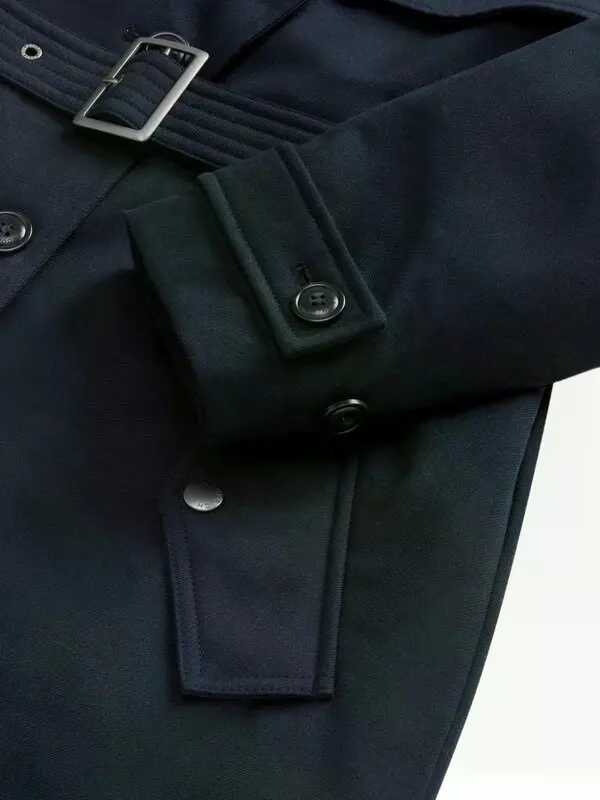 Woolrich Belted Button-fastening Parka Coat - Blue