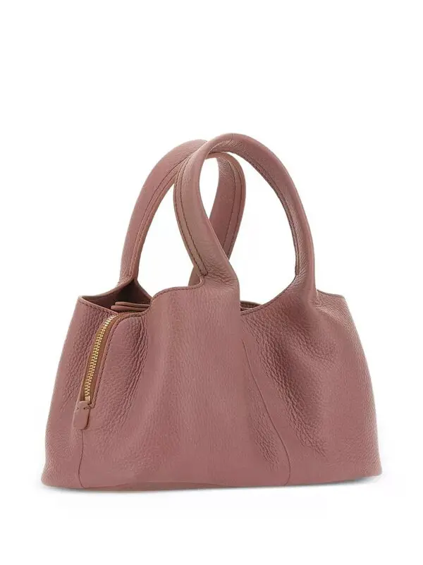 COCCINELLE Small Nell Tumbled Leather Tote Bag - Pink
