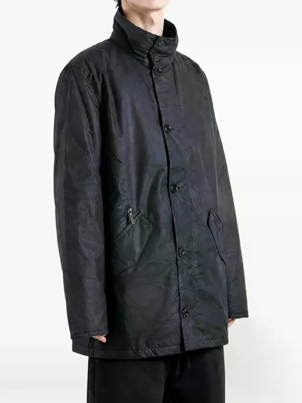 Barbour Powell Waxed-cotton High-neck Jacket