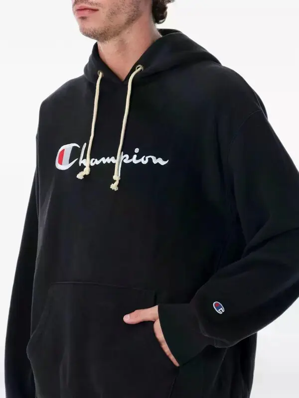 Champion Reverse Weave Logo-embroidered Drawstring Hoodie
