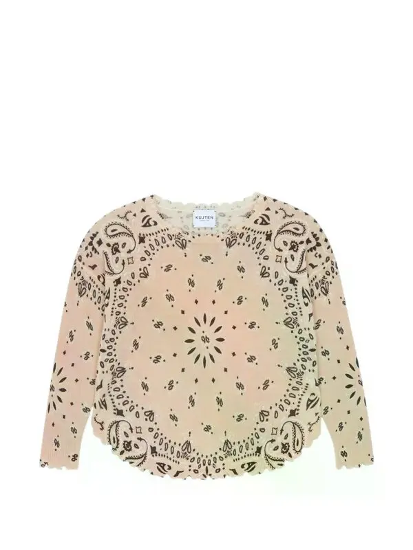 KUJTEN Mela Bandana Bico Sweater - Neutrals