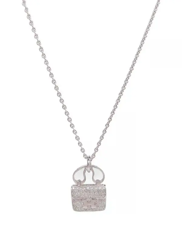 Hermès Amulettes Constance Necklace - Silver