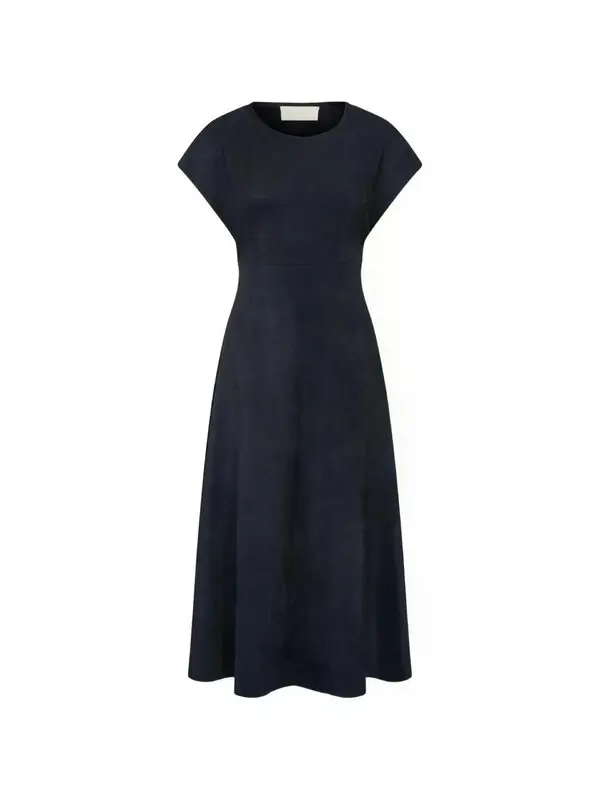 JUVIA Velour Flared Midi Dress