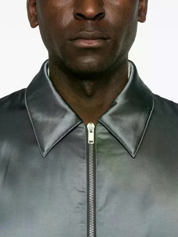 SECOND / LAYER Aces Satin Bomber Jacket