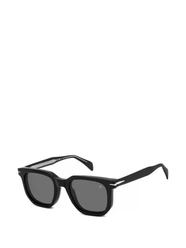 DB EYEWEAR BY DAVID BECKHAM Clip-on Square-frame Glasses - Black