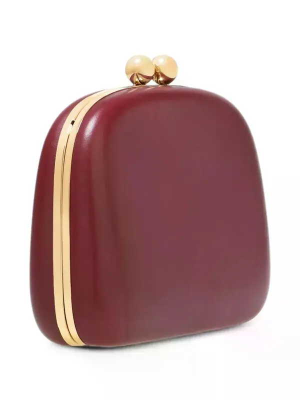 Carolina Herrera Vega Leather Clutch Bag