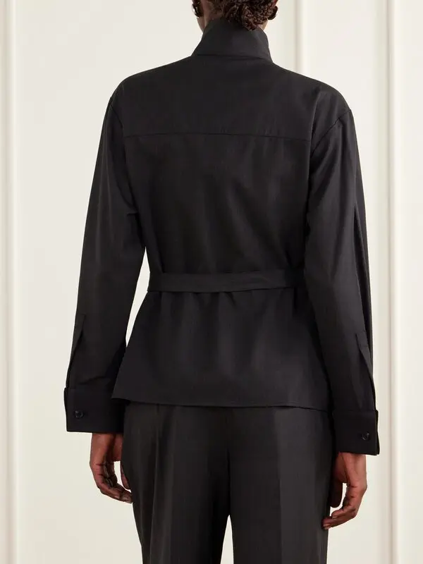 TWP The Last Chapter Belted Wool-blend Twill Jacket