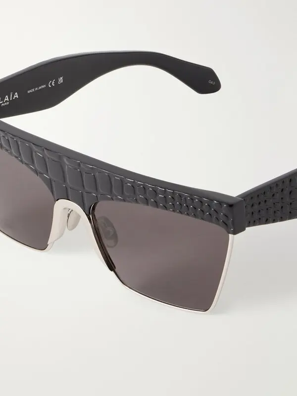 Alaïa D-frame Recycled-acetate Sunglasses