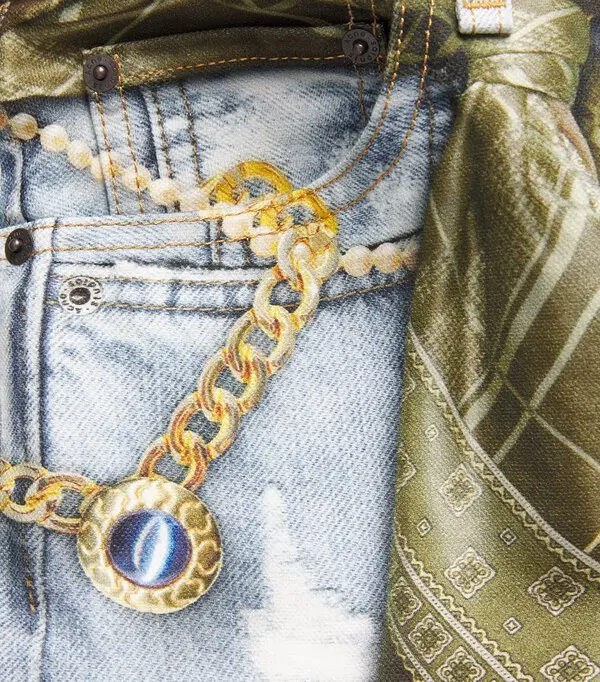 Acne Studios 1981 Printed-jewellery Wide-leg Jeans