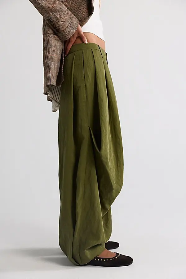 Free People Bring Forth Pleated Trousers At - Ferngully
