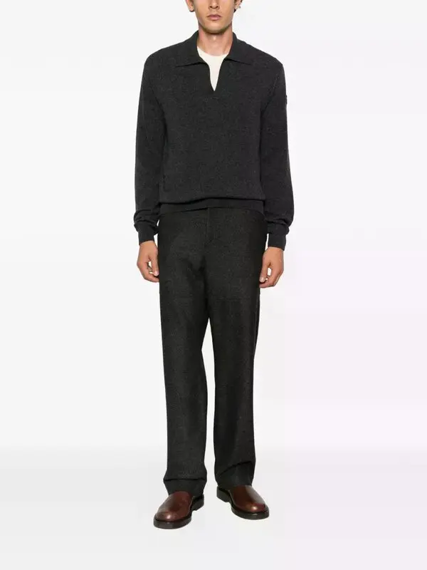 Moncler Logo-patch Polo Sweater