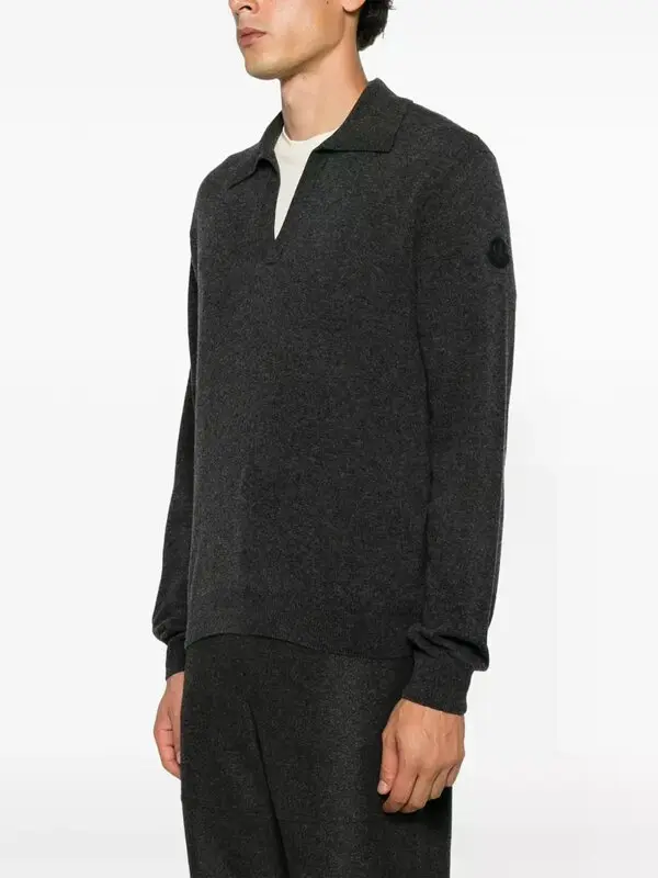 Moncler Logo-patch Polo Sweater