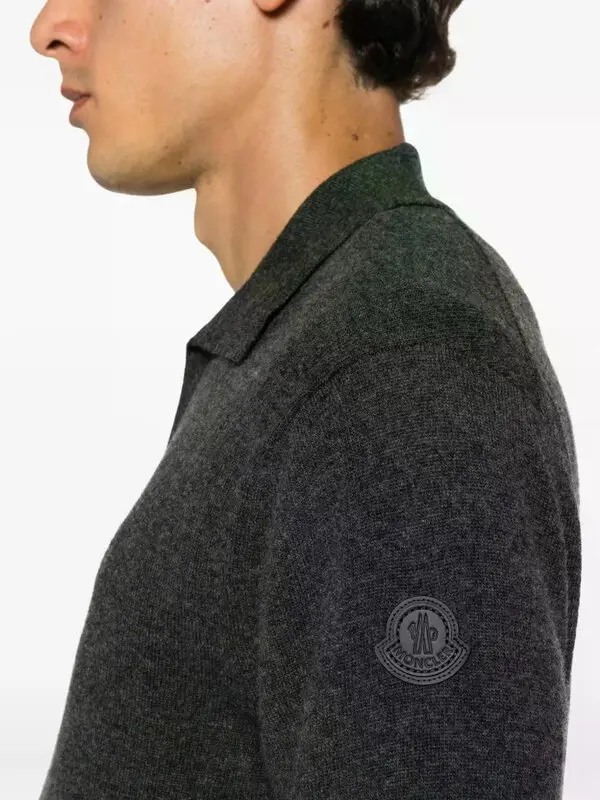 Moncler Logo-patch Polo Sweater