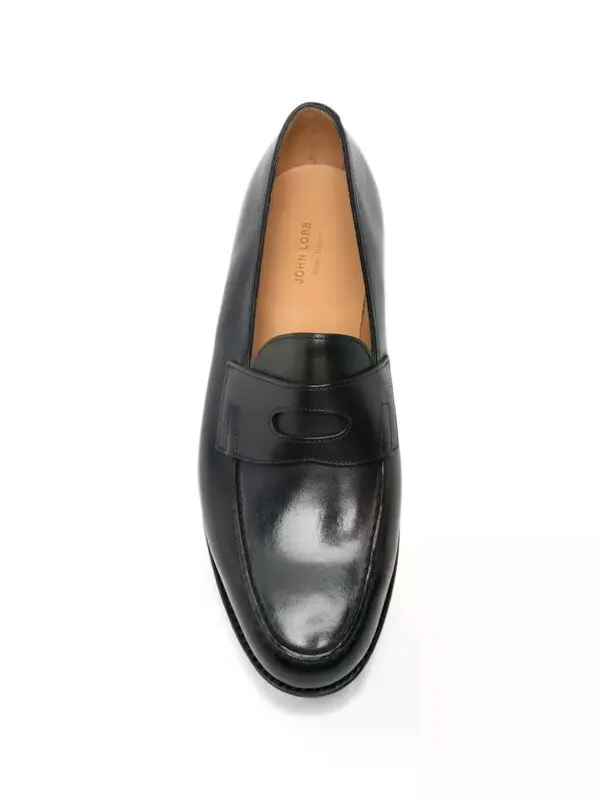 John Lobb Lopez Leather Loafers