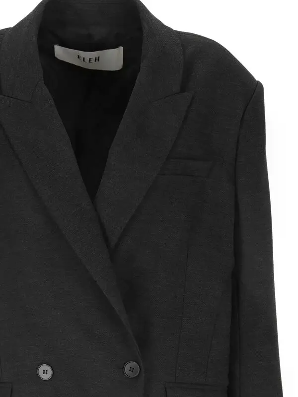 ELEH Double-breasted Contrast-cuff Blazer