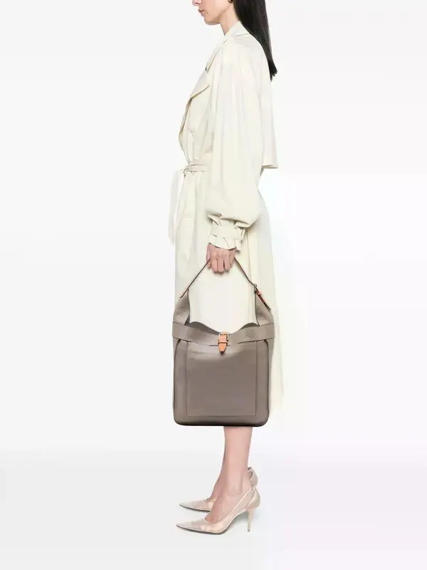 Hermès 2010 Clemence Marwari Gm Shoulder Bag
